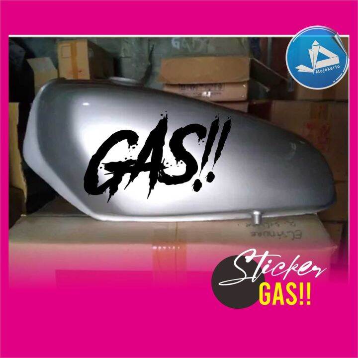 Stiker tangki motor GASS!! Sticker gas Cutting Stiker gass | Lazada ...
