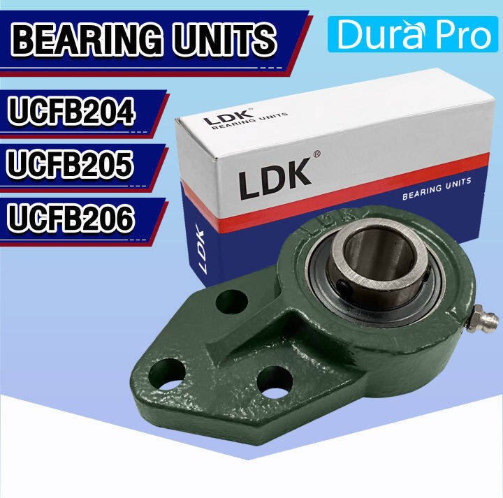 UCFB204 UCFB205 UCFB206 LDK ตลับลูกปืนตุ๊กตา ( Bolt Flange Bearing Unit ) โดย Dura Pro | Lazada ...