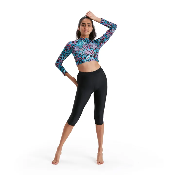 Fierce Printed Crop Rash Top | Lazada PH