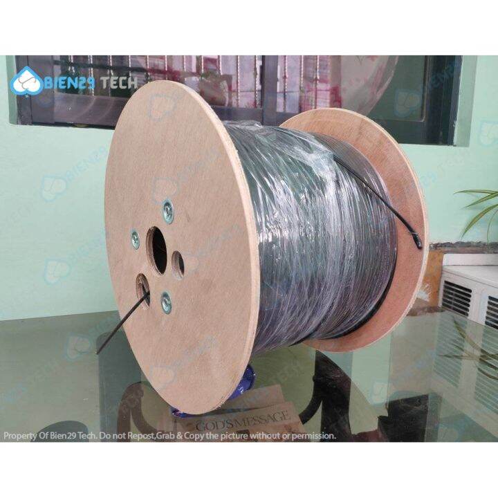 durable Fiber Optic Cable Single Core 1KM Red OR White stripe | Lazada PH