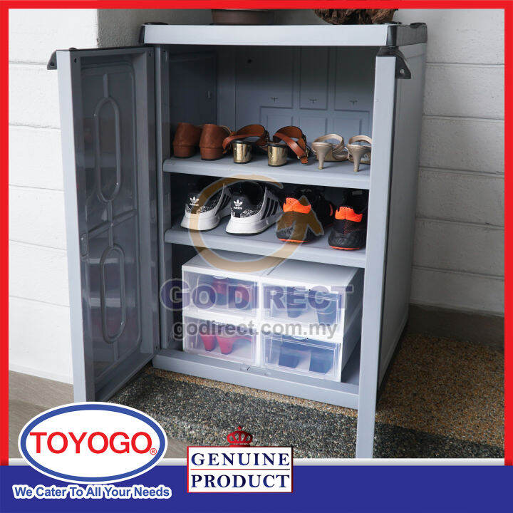 1 X TOYOGO DIY Storage Cabinet (608-1) Plastic Cupboard Wardrobe ...