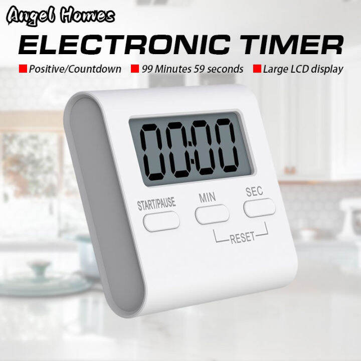 Kitchen Timer Digital Study Timer Magnetic Stopwatch Timer For Cooking Manual Countdown Alarm ...