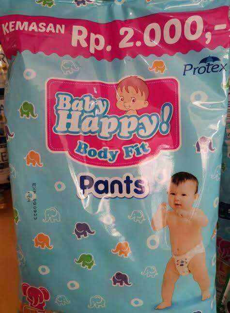 baby happy pants ukuran M kemasan renceng isi 48pcs/dus | Lazada Indonesia