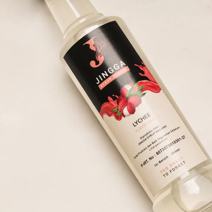 JINGGA Lychee Syrup 350 ml - Sirup Leci Untuk Mocktail Cocktail ...