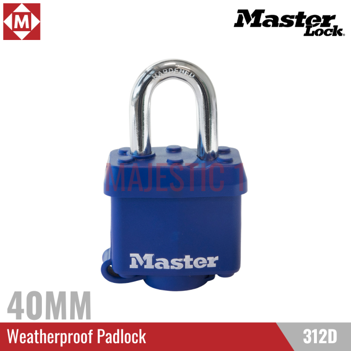 Master Lock Laminated Padlock with Weather Resistant Cover 312D 40mm ...