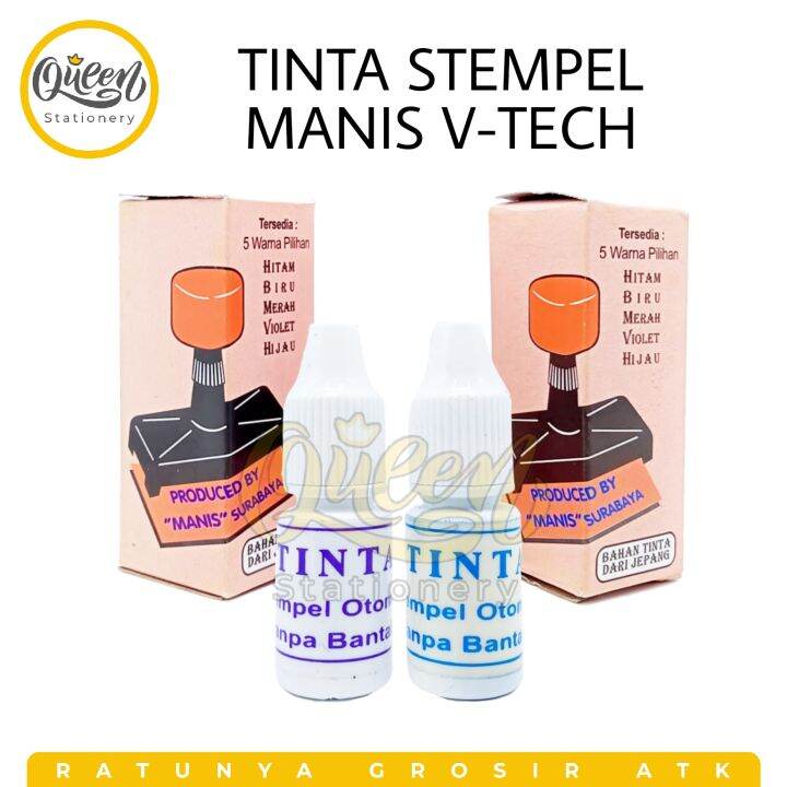 1 PCS TINTA STEMPEL MANIS V-TEC / ISI STEMPEL / TINTA REFILL STEMPEL ...
