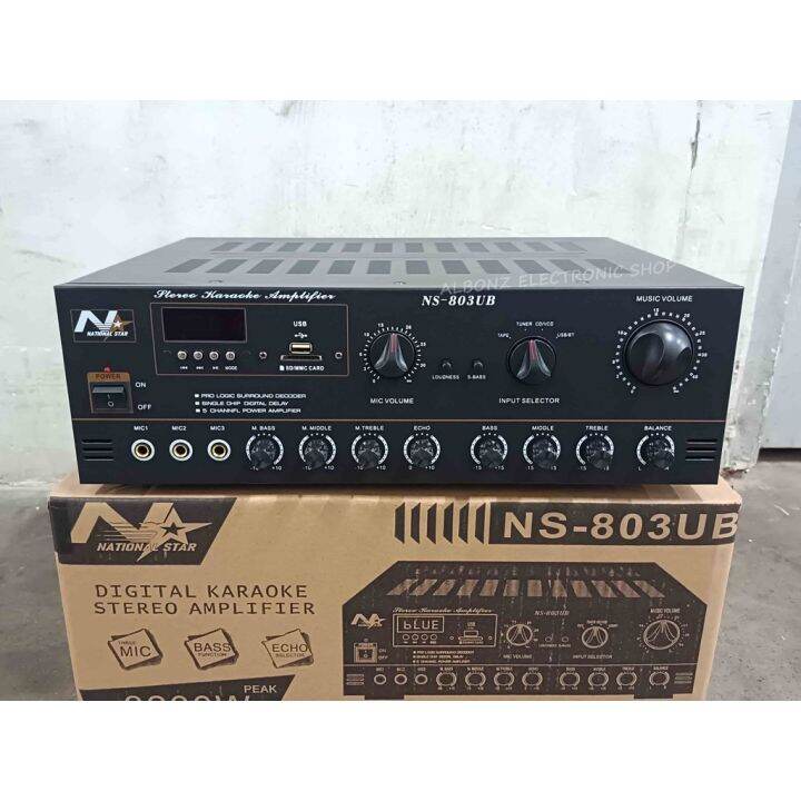 National Star NS-803UB Digital Karaoke Amplifier with Bletooth/FM ...