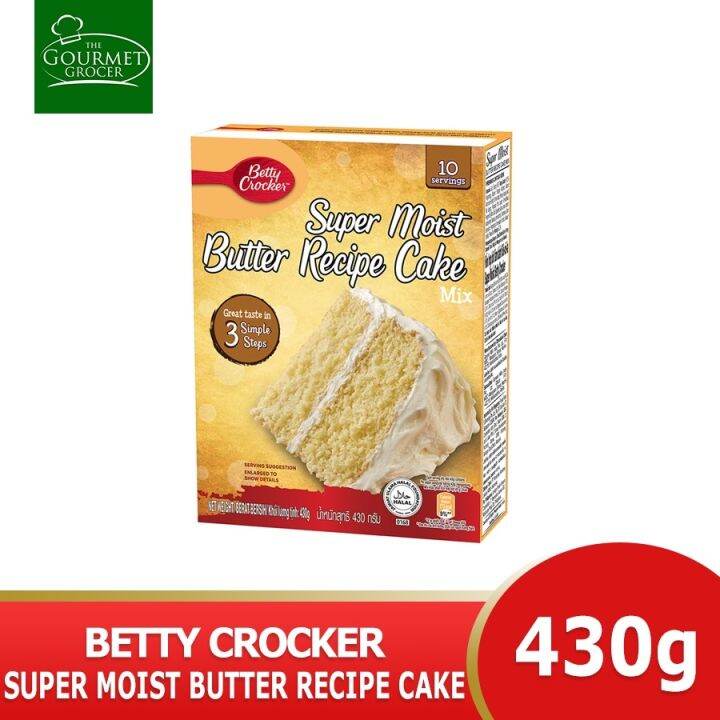 【COD】 Betty Crocker Super Moist Butter Recipe Cake Mix 430g | Lazada PH