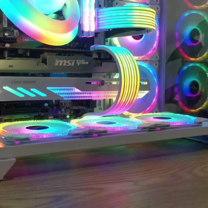 COOLMOON PC Case LED Light Bar 5V 3Pin ARGB Aura Sync 4Pin ขนาดเล็ก LED ...