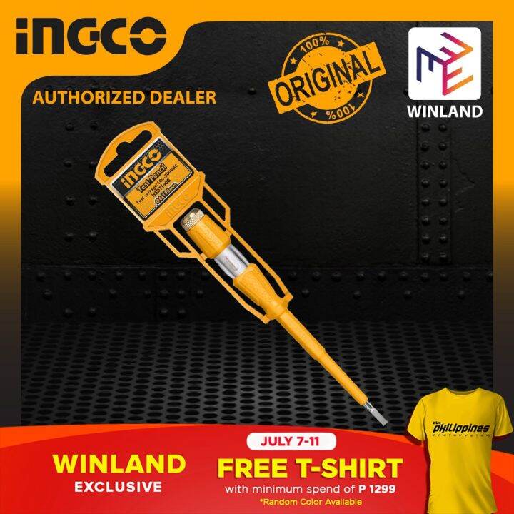 INGCO Test Pencil AC Voltage Tester Test Light HSDT1908 *WINLAND ...