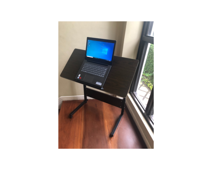 Atisto Dark Brown Movable Drawing or Drafting Table Mobile Laptop Desk ...