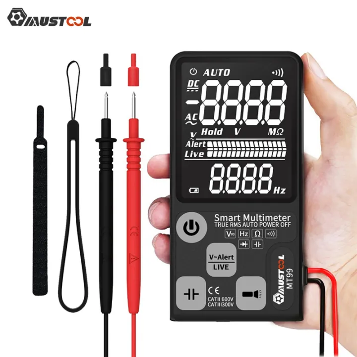 Upgraded MUSTOOL MT99 True RMS 9999 Counts Digital Multimeter Ultra ...