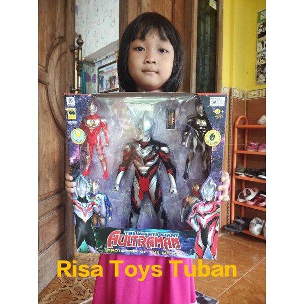 ULTRAMAN BERBAGAI MACAM KARAKTER (BESAR DAN KECIL) BISA BUNYI | Lazada ...