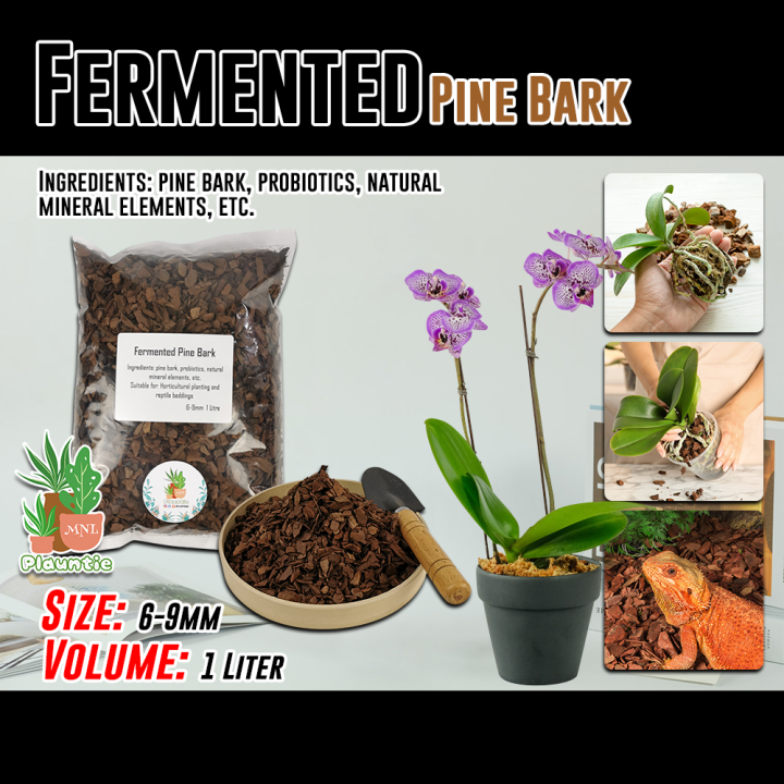 1 Litre Imported Fermented Pine Bark Substrate For Orchids, Aroids ...