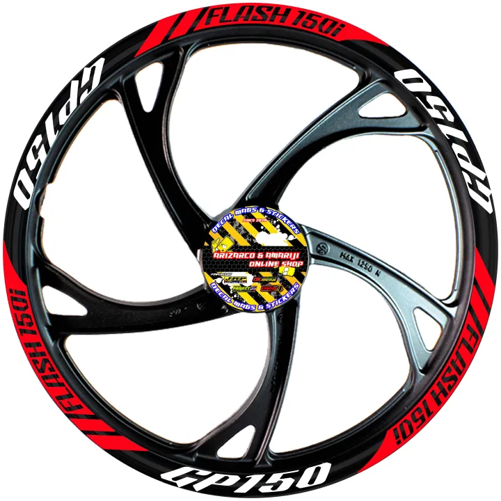 RUSI FLASH 150 I GP 150 DECAL MAG STICKERNEW LINE GOOD FOR 2 MAGS ...