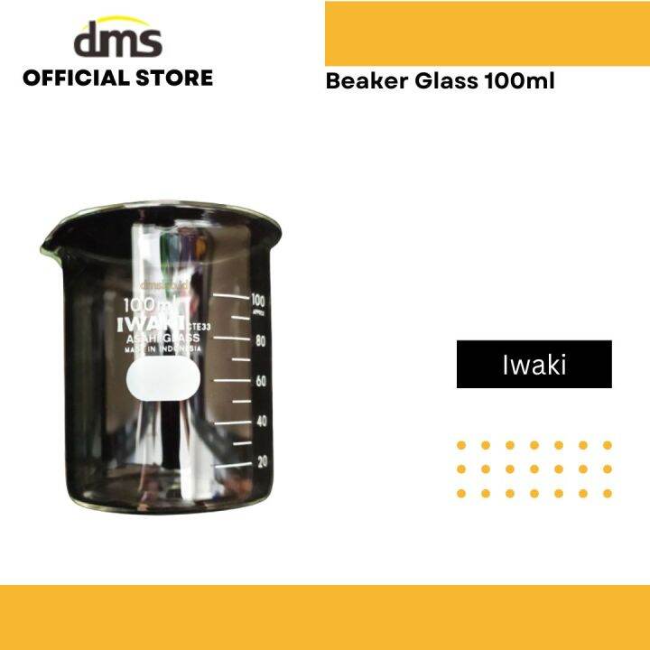 BEAKER GLASS/GELAS LAB 100ml, IWAKI | Lazada Indonesia