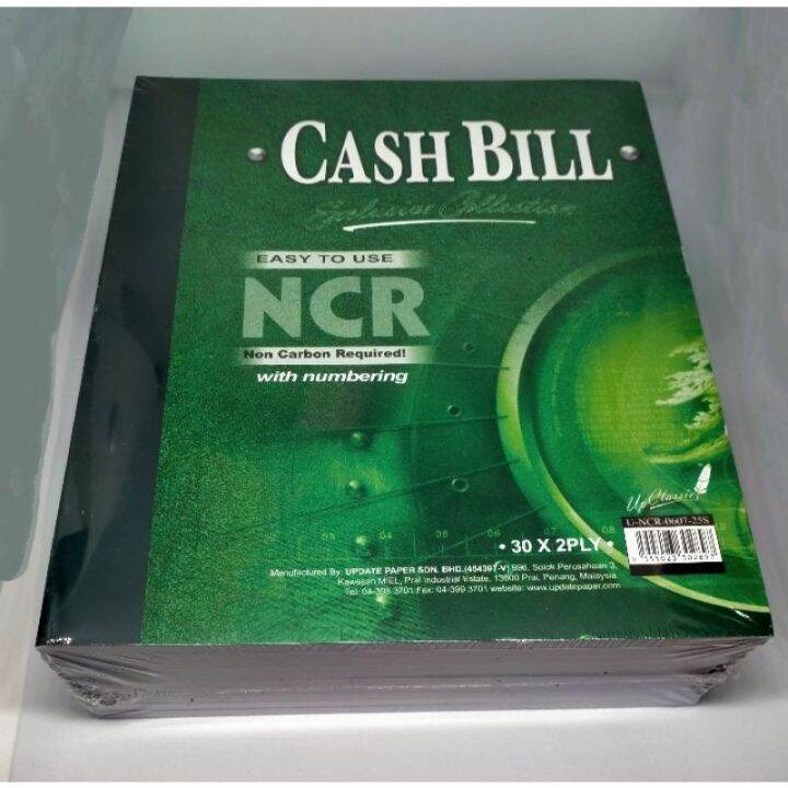 Cash Bill Book 30 pages *2ply NCR | Lazada