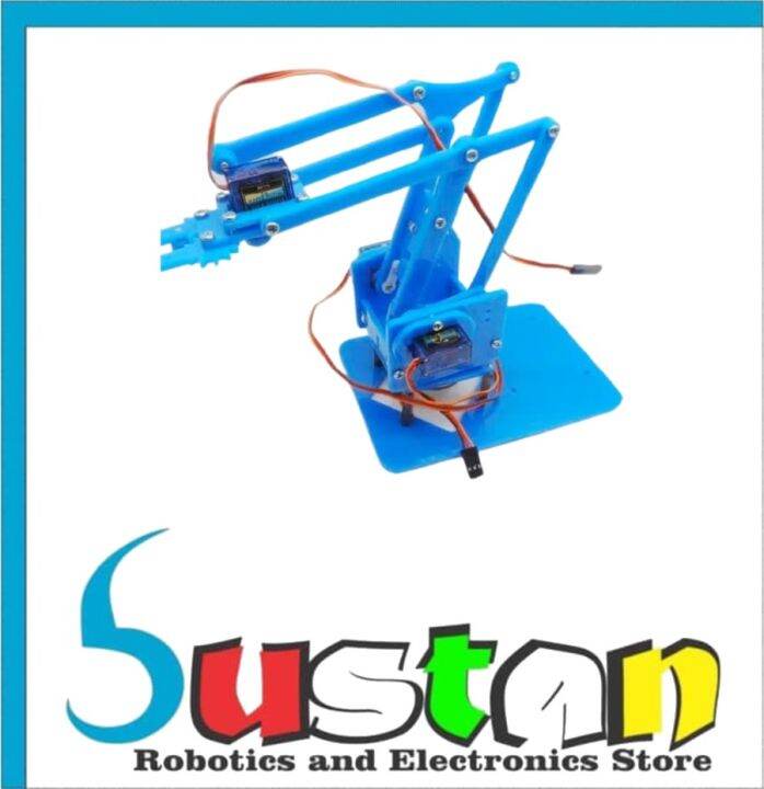Arm Robot Lengan Tangan 4 DOF Acrylic Mechanic Handle ( Only Frame ...