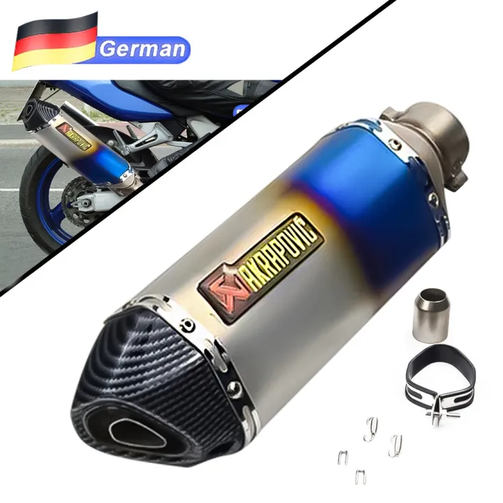 【SC Project】 Universal Exhaust Pipe for Motorcycle Stainless Steel ...