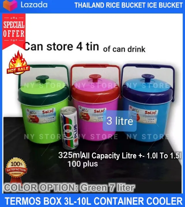 Thailand Rice Bucket Ice Bucket Termos Box 3l-10l Container Cooler ...