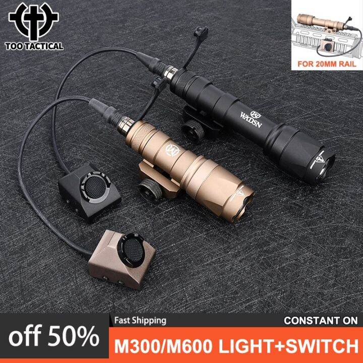 Surefir Metal M300 M600 Flashlight Tactical M300A Hunting Weapon Light ...