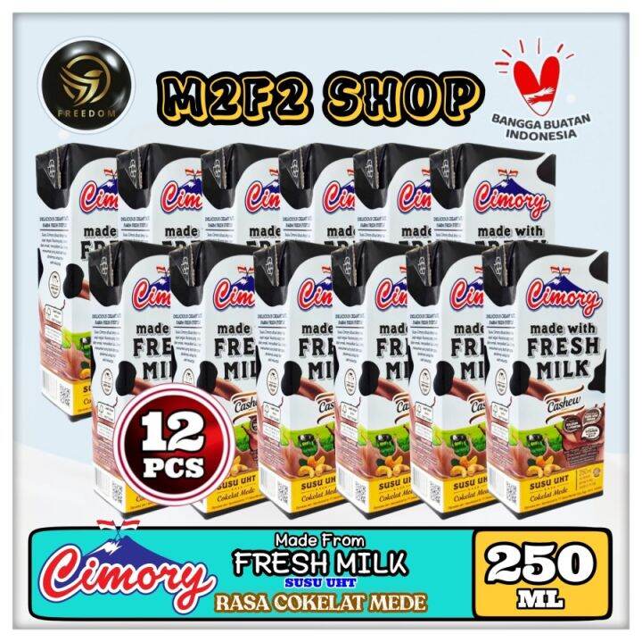 Susu Cimory Fresh Milk Kotak UHT Semua Rasa - 250 ml (Kemasan 12 Pcs ...