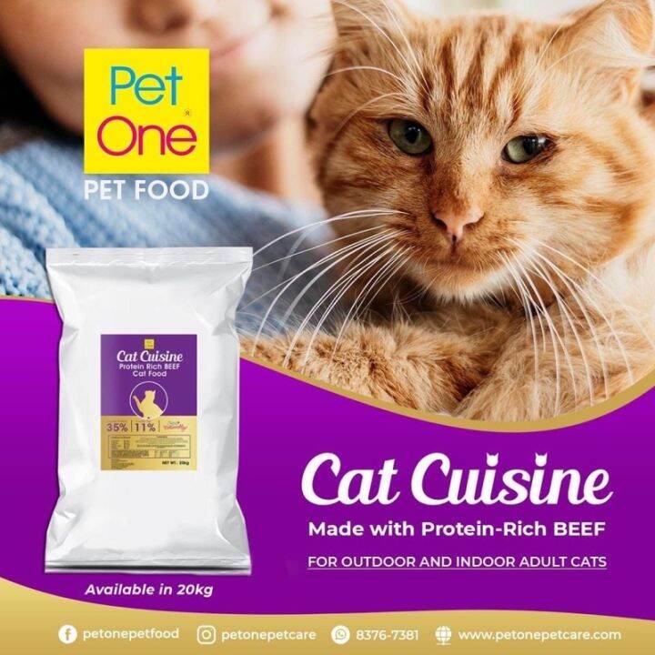 pet one cat cuisine food protein rich beef repacked 1kg | Lazada PH
