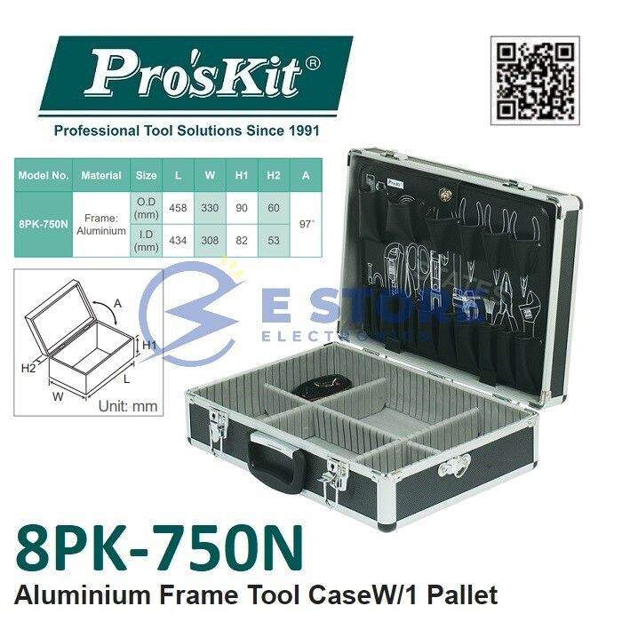 Pro'sKit 8PK-750N Aluminium Frame Tool Case with 1 Pallet | Lazada