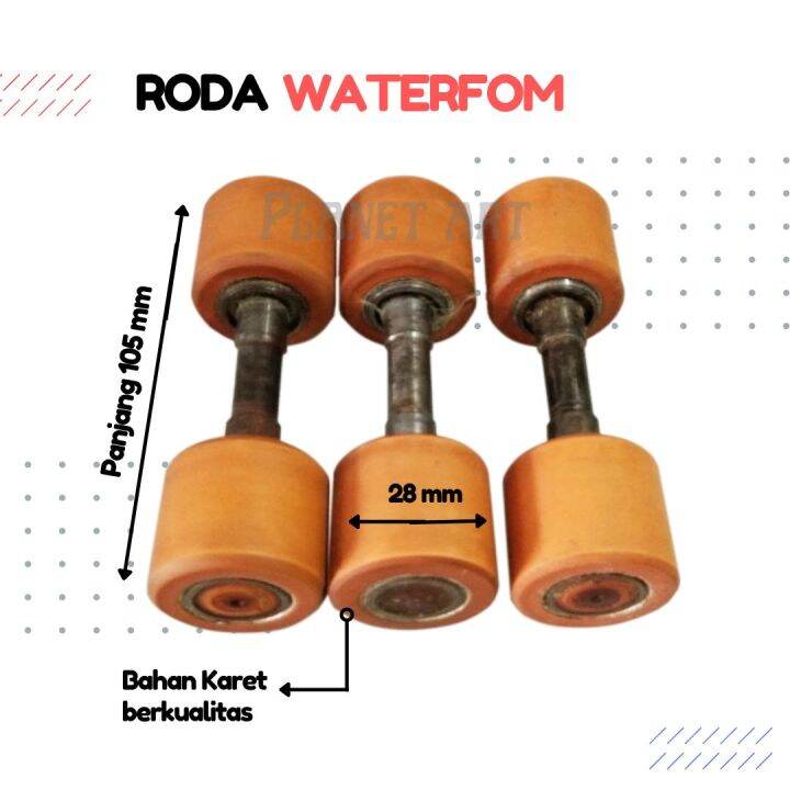 WATERFOM RODA KARET ROLLER RODA PAGAR / RODA ROLLER ASLI BEARING UNTUK ...