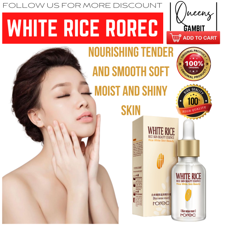 White Rice Serum Set Reduces Wrinkles and Lighten Dark Spots Bleaching ...