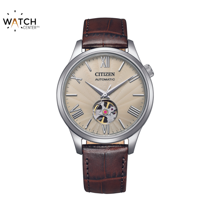 Citizen NH9130-17A Classic Open Heart Automatic Textured Ivory Dial ...