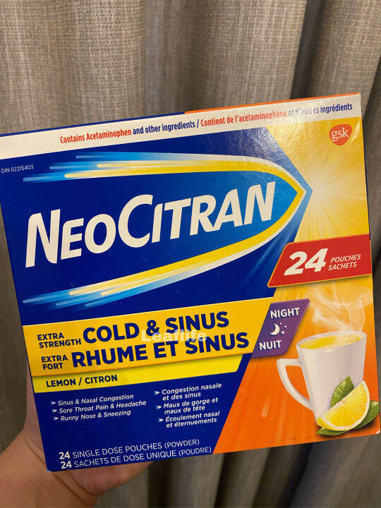 NeoCitran Extra Strength Cold & Sinus Night 24 Sachets | Lazada PH