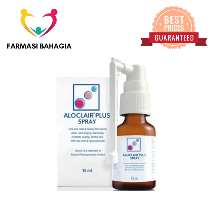 Aloclair Plus Spray 15ml (Ubat Ulcer Mulut) | Lazada