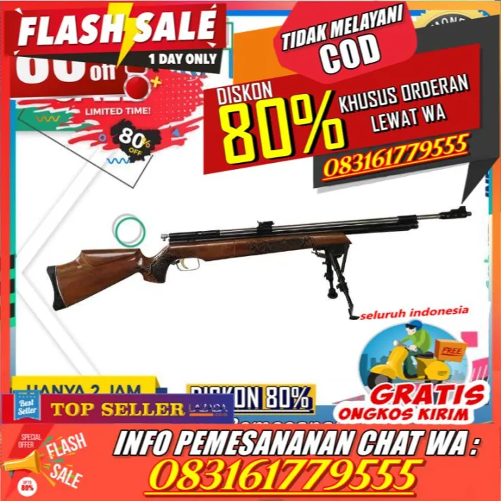 SNAPAN ANGIN Angin Sharp river V2 Long bonus Kelengkapan Senapan ...