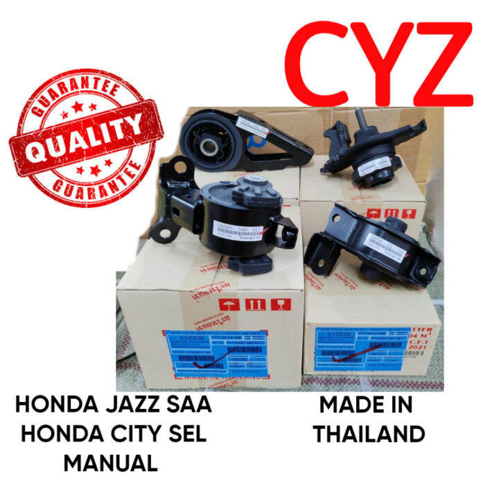 100% THAILAND Engine Mounting Set HONDA CITY SEL 1.5, HONDA JAZZ SAA (MANUAL CAR ONLY) | Lazada