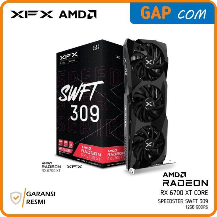 VGA XFX Speedster SWFT309 Radeon RX 6700 XT CORE 12GB GDDR6 - RX6700XT ...