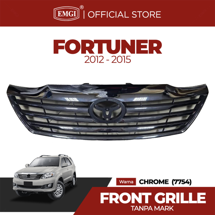 EMGI - Front Grille Fortuner 2012 - 2015 Chrome | Lazada Indonesia