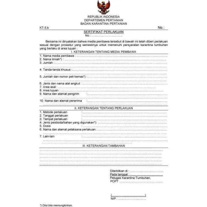 Surat karantina tumbuhan/hewan | Lazada Indonesia