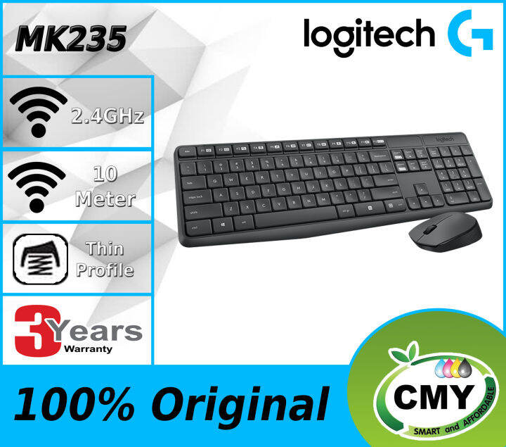 Logitech Mk235 Wireless Keyboard And Mouse 920 007937 Lazada