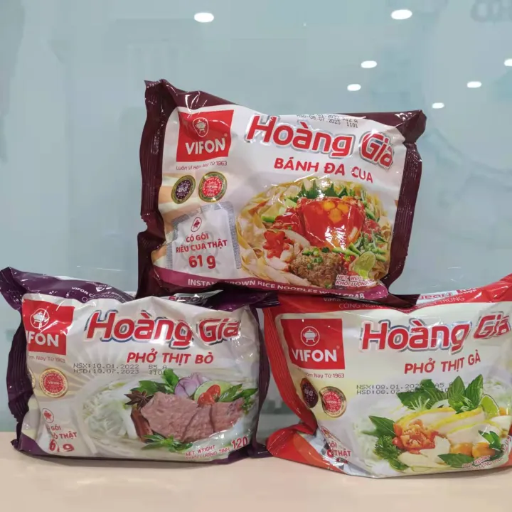 Vifon Hoang Gia 3 Flavor |Pho Thit Bo Hoang Gia Co Goi Thit Bo 61g - Vifon Hoang Gia Beef Noodle ...
