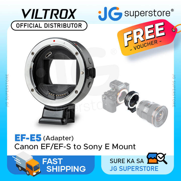 Viltrox EF-E5 Autofocus Adapter for Canon Series Lens (E-Mount) to Sony Series Mirrorless ...