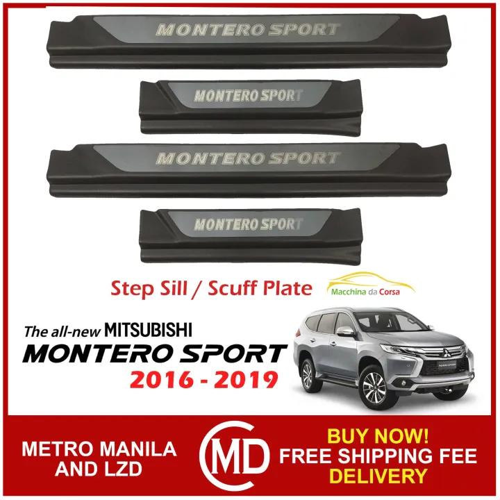 Mitsubishi Montero Sport 2016-2019 Door Side Step Sill / Scuff Plate ...