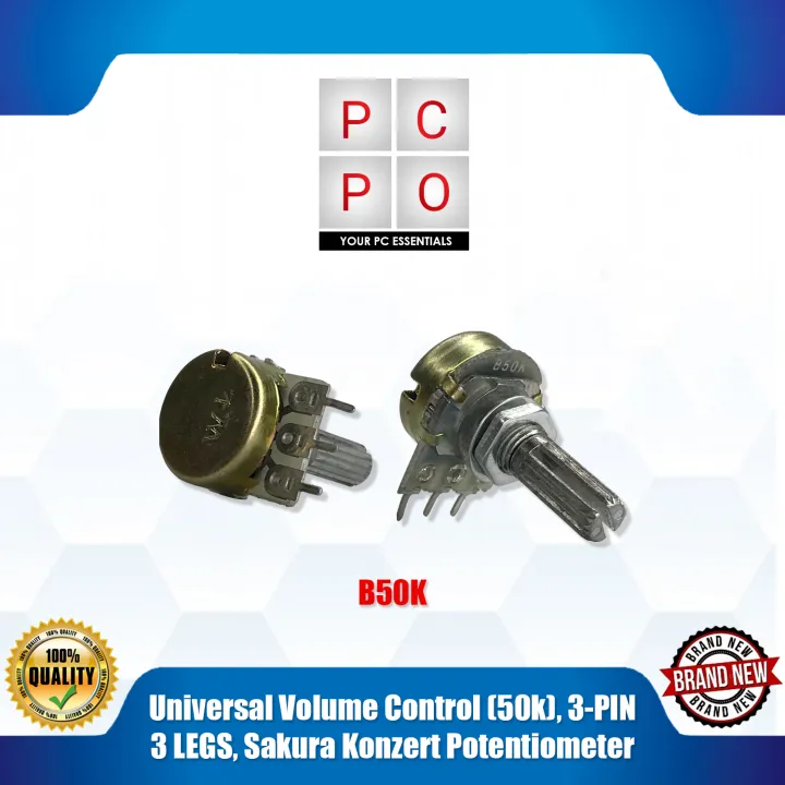Universal Volume Control (50k), 3-PIN, 3 LEGS, Sakura Konzert ...