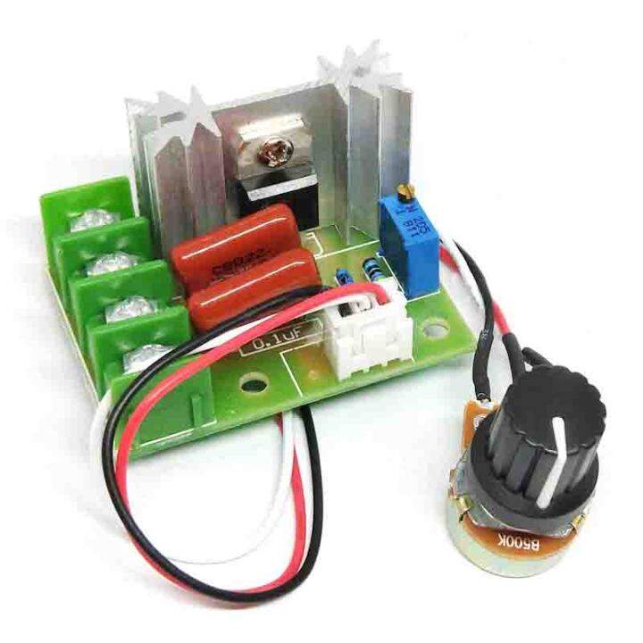 AC 220V 2000W High Power SCR Voltage Regulator Dimming Dimmers Motor ...
