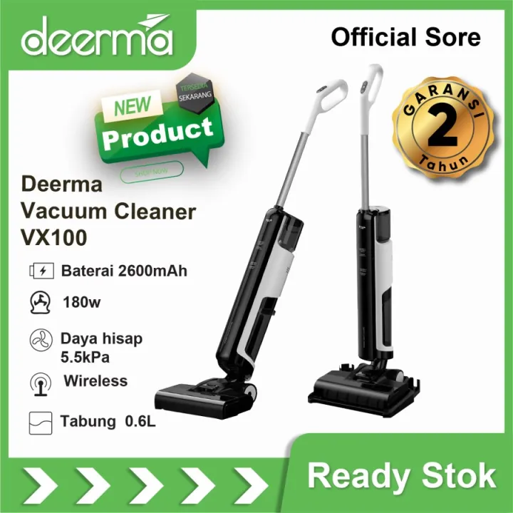 DEERMA Vacuum Cleaner Dry & Wet Strong Suction CordLess - VX100 ...
