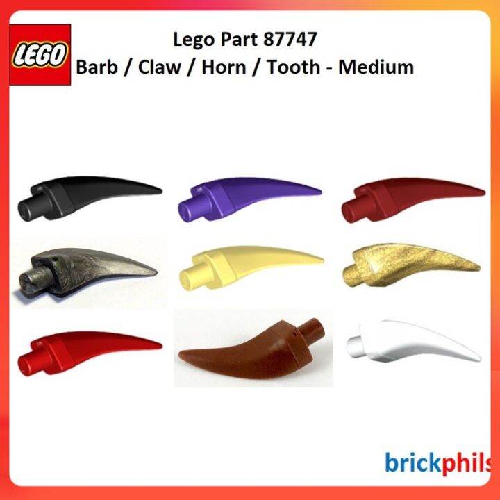 Lego Part 87747 - Barb / Claw / Horn / Tooth - Medium (4pcs per Lot ...