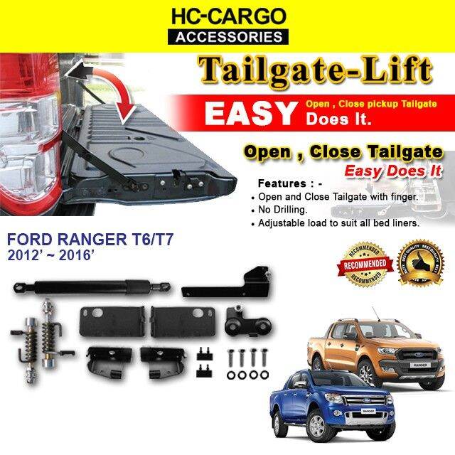Ford Ranger T6/T7 2012-2016 Easy Up & Down Rear Trunk Tailgate-Lift Gas ...