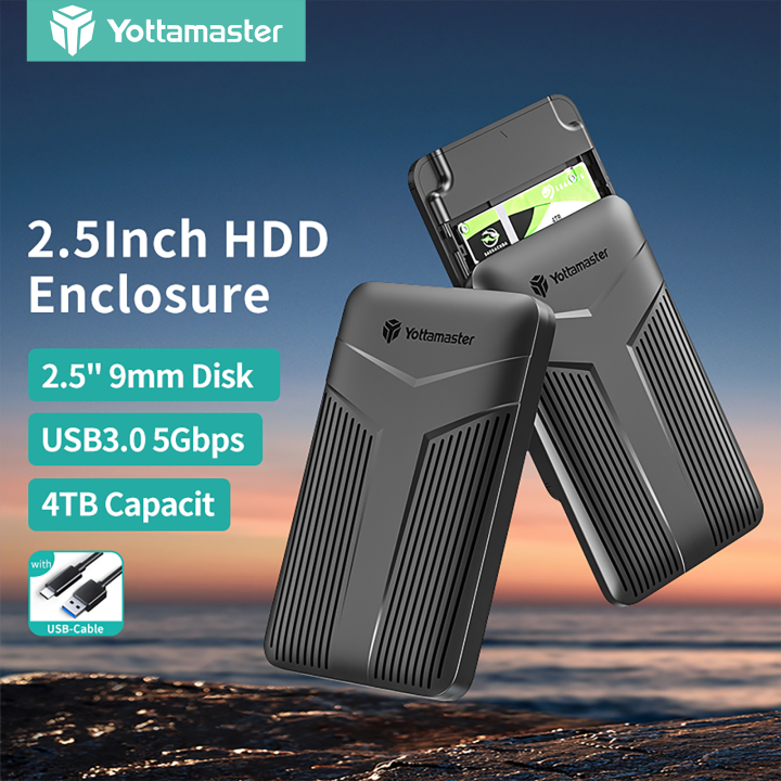 Yottamaster 2.5" Inch SATA SSD External Case USB A 3.0 Type C HDD Drive ...