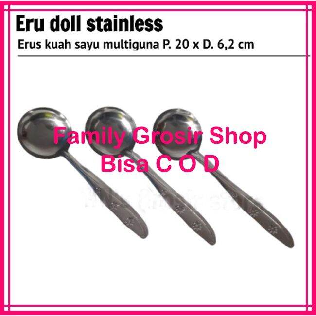 Irus/Erus kuah stainless doll 20x6,5cm - centong sayur bulat | Lazada ...