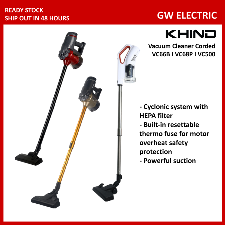 Khind Vacuum Cleaner ~ VC66B / VC68P / VC500 | Lazada